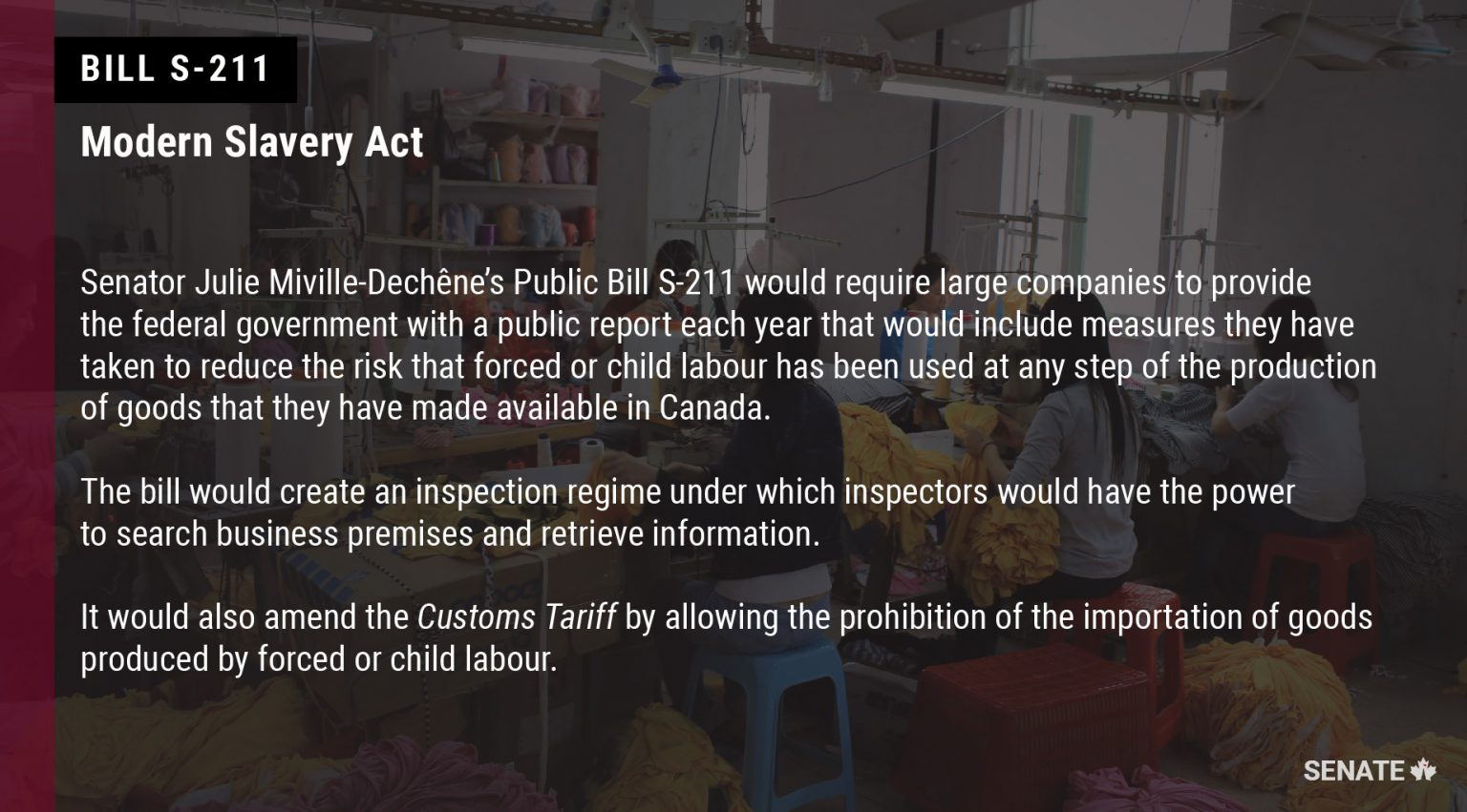 Where is Canada's Modern Slavery Act? - Governing Forced Labour and ...